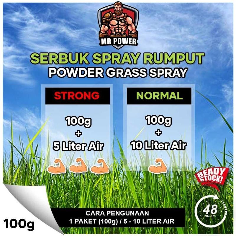 Mr Power Rumput Liar Spray Serbuk Menghapuskan Rumput Grass Control ...