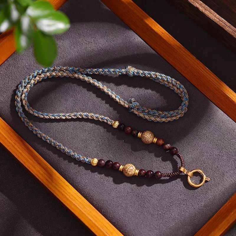 T Thailand Amulet Chain Handmade Hand Rubbed Cotton Rope Tibetan Style ...