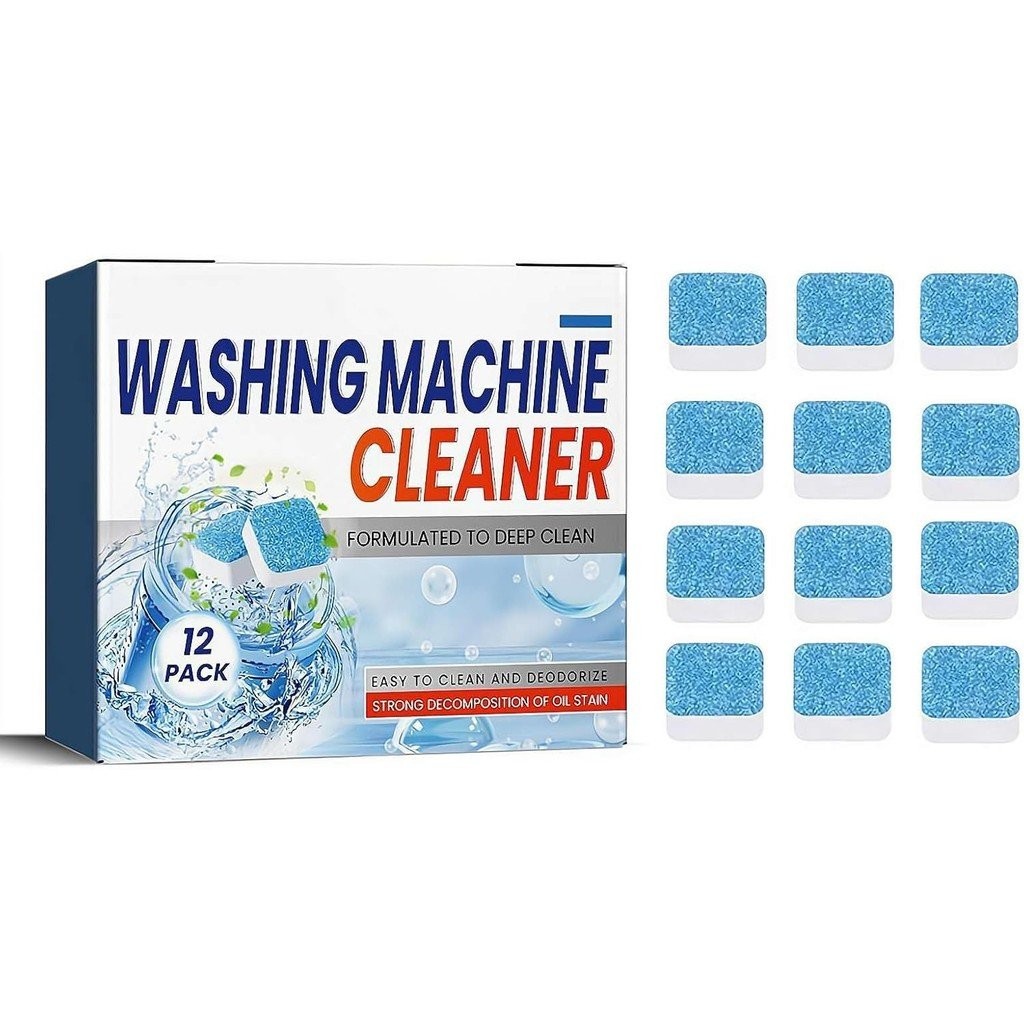 Washing Machine Cleaner Descaler - 12 Pack Deep Cleaning Tablets for ...