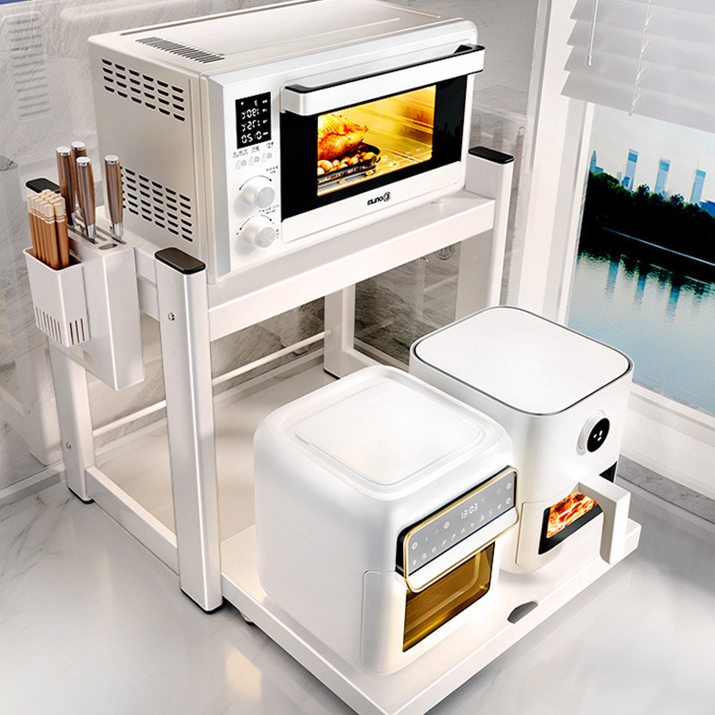 [48H Shipping] Microwave Oven Rack Pull-out Kitchen Rice Cooker Rack ...