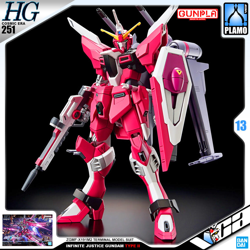 ⭐ BANDAI GUNPLA HIGH GRADE COSMIC ERA HG INFINITE JUSTICE GUNDAM TYPE ...