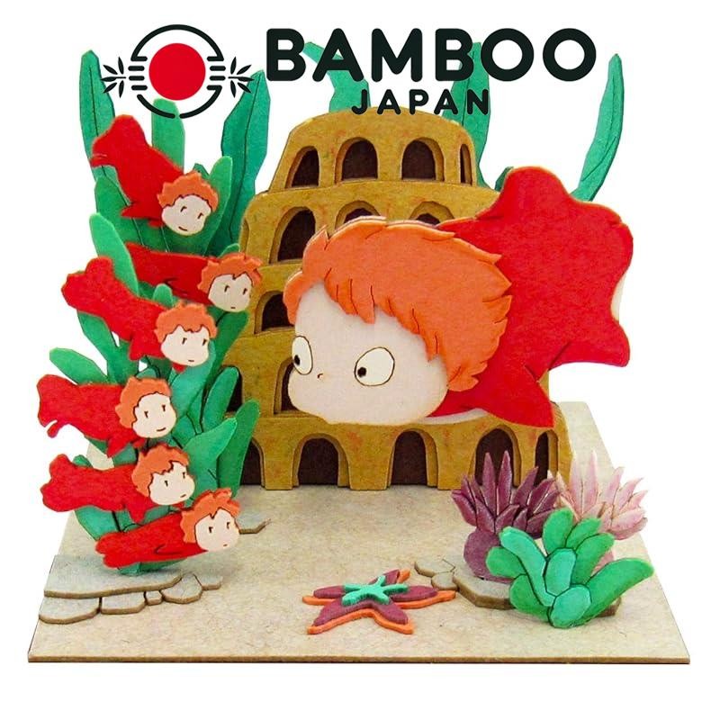 Sankei Studio Ghibli Mini Ponyo on the Cliff by the Sea Ponyo and her ...
