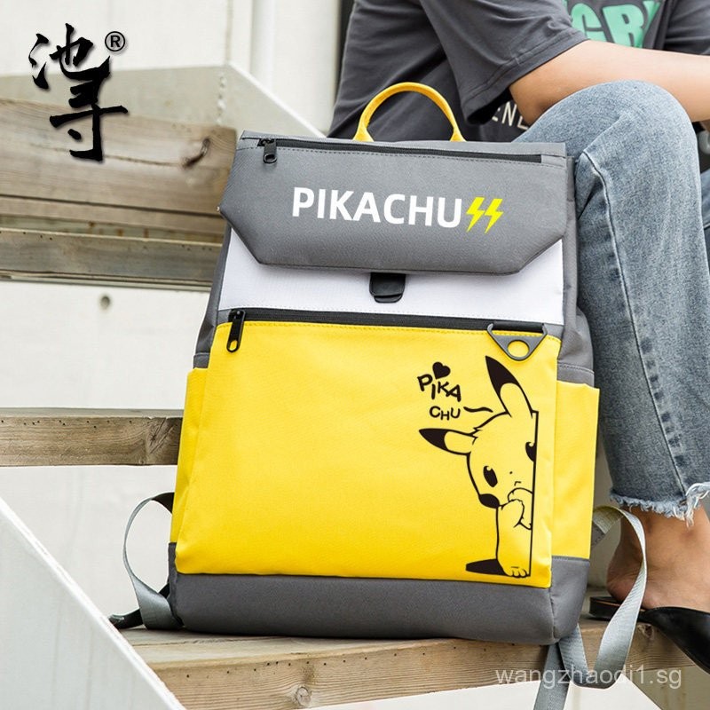 Chixun Pokemon Pikachu Backpack Japanese Style Cute Cartoon Student ...
