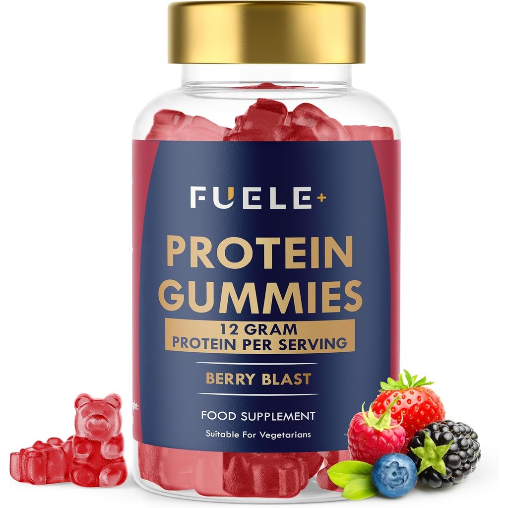 Whey Protein Gummies - Mixed Berry Flavor,Each 12 High Protein ...