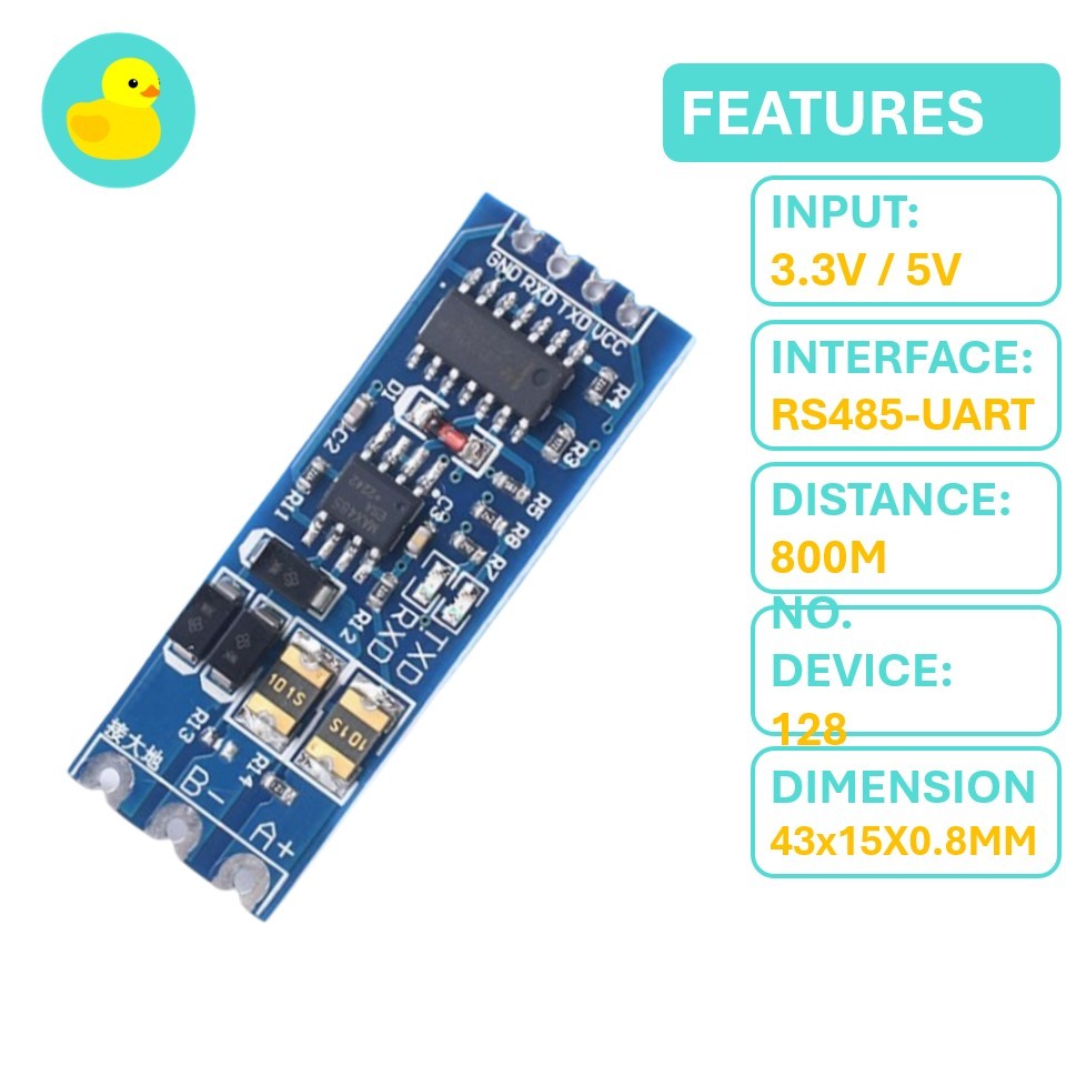 UART TTL To RS485 Two Way Bi Directional Converter Module | Shopee Singapore