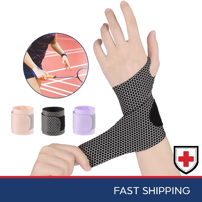 Ultra Thin Wrist Brace Support for Fitness/badminton/Work - Elastic ...