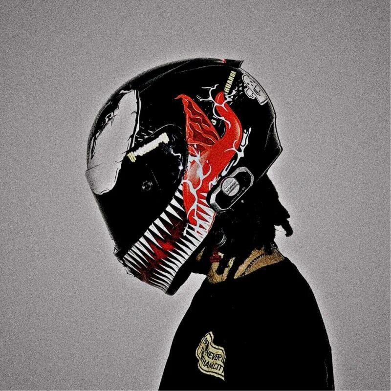 Creative Modified Venom Motorcycle Moto Helmet Stickers Graphics Vinyl ...