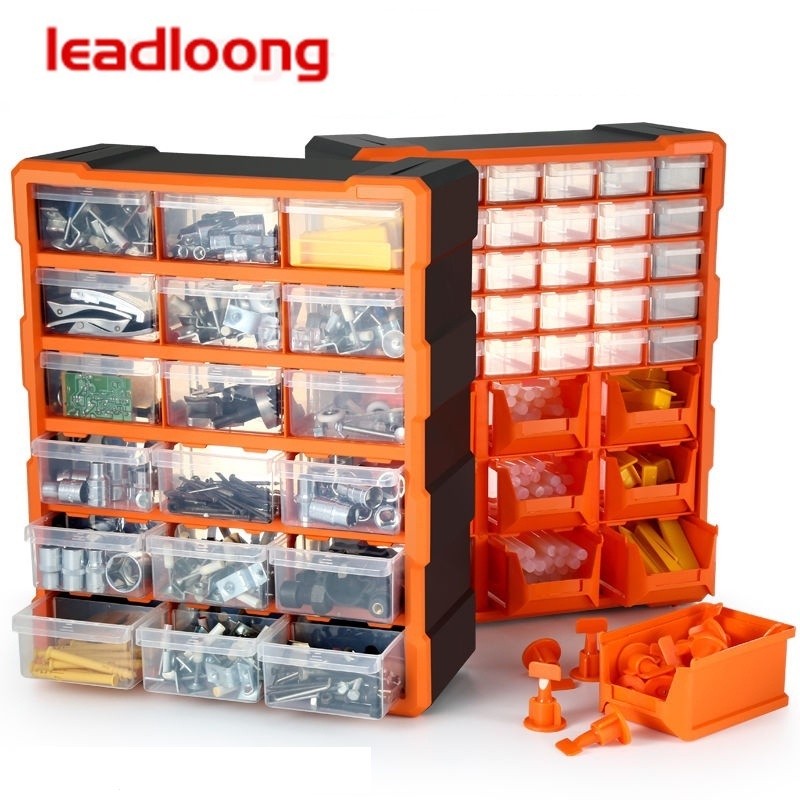 Plastic box rectangular box tool box screw fittings classification grid ...