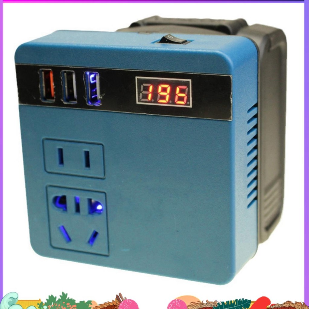 Portable Inverter for Lithium Battery, 220V AC/5V DC/20V Outdoor ...