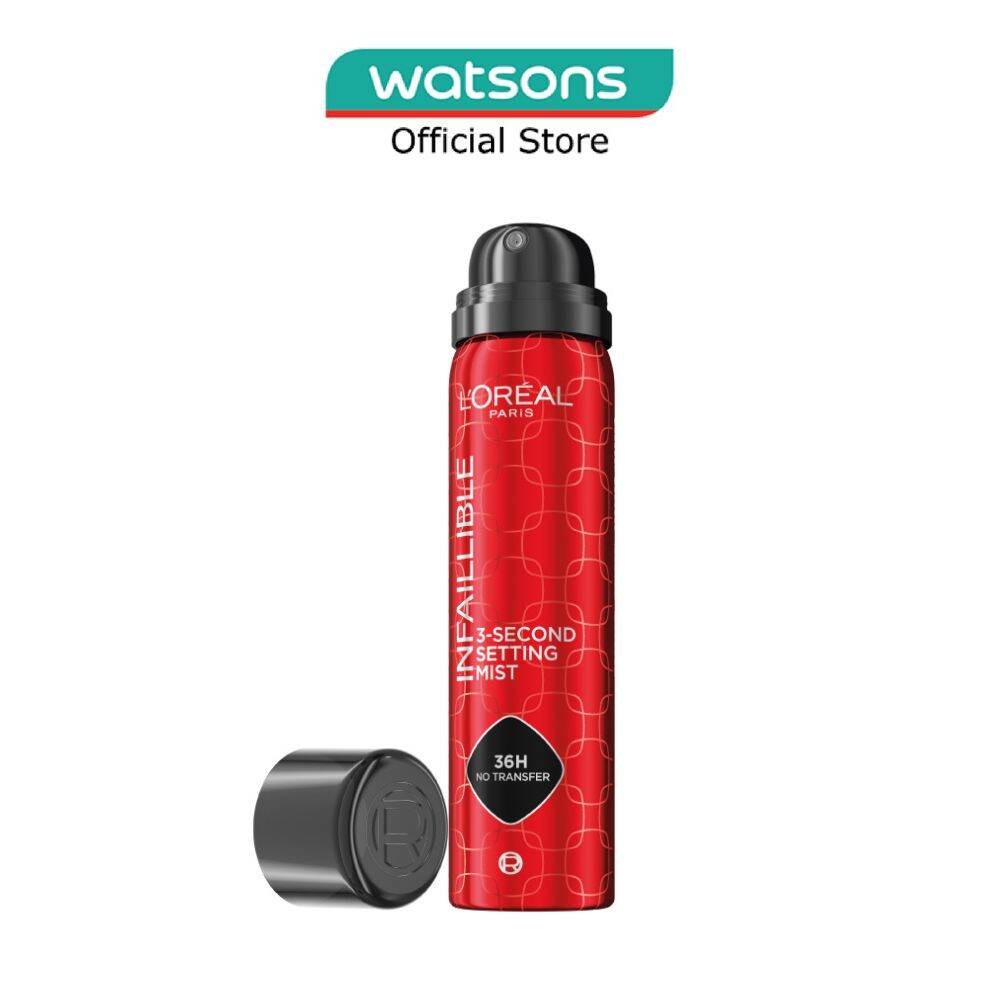 L'OREAL COS Infaillible 3-Second Setting Mist Spray 75ml | Shopee Singapore