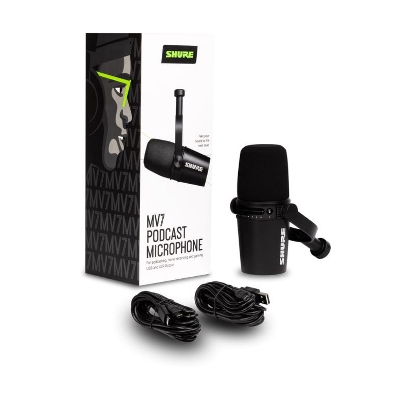 [SDW] pekanbaru/SHURE MV7 - USB AND XLR CABLE PODCAST MICROPHONE MIC ...