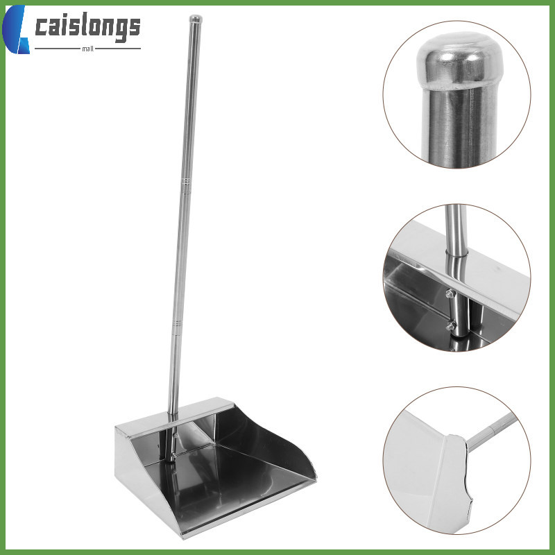 Stainless Steel Dustpan Garbage Standing Dustpan Home Cleaning Dustpan ...
