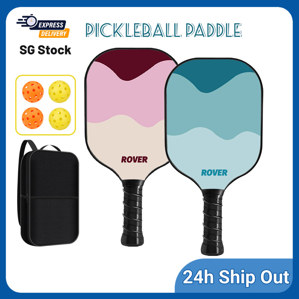Pickleball Paddles Set, Pickleball Rackets Set Carbon Fiber Lightweight ...