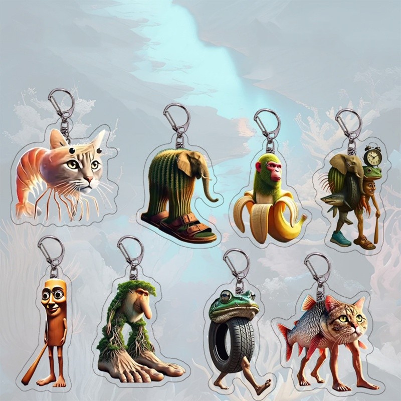 Kids' Play Action Figures Italian Brainrot AI Animals Blind Box - 24 ...