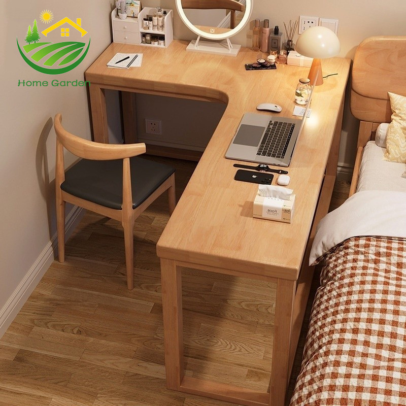 Solid Wood Corner Table Study Table Household L-Shaped Computer Table ...