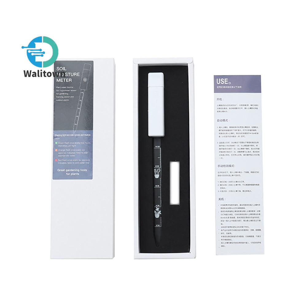 P401 Tri-color Light Smart Water Shortage Reminder Soil Moisture Tester ...