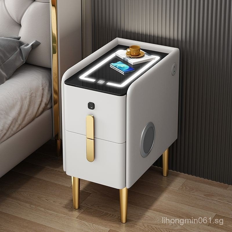 Limited time discountUltra Narrow Smart Bedside Table Wireless Charging ...