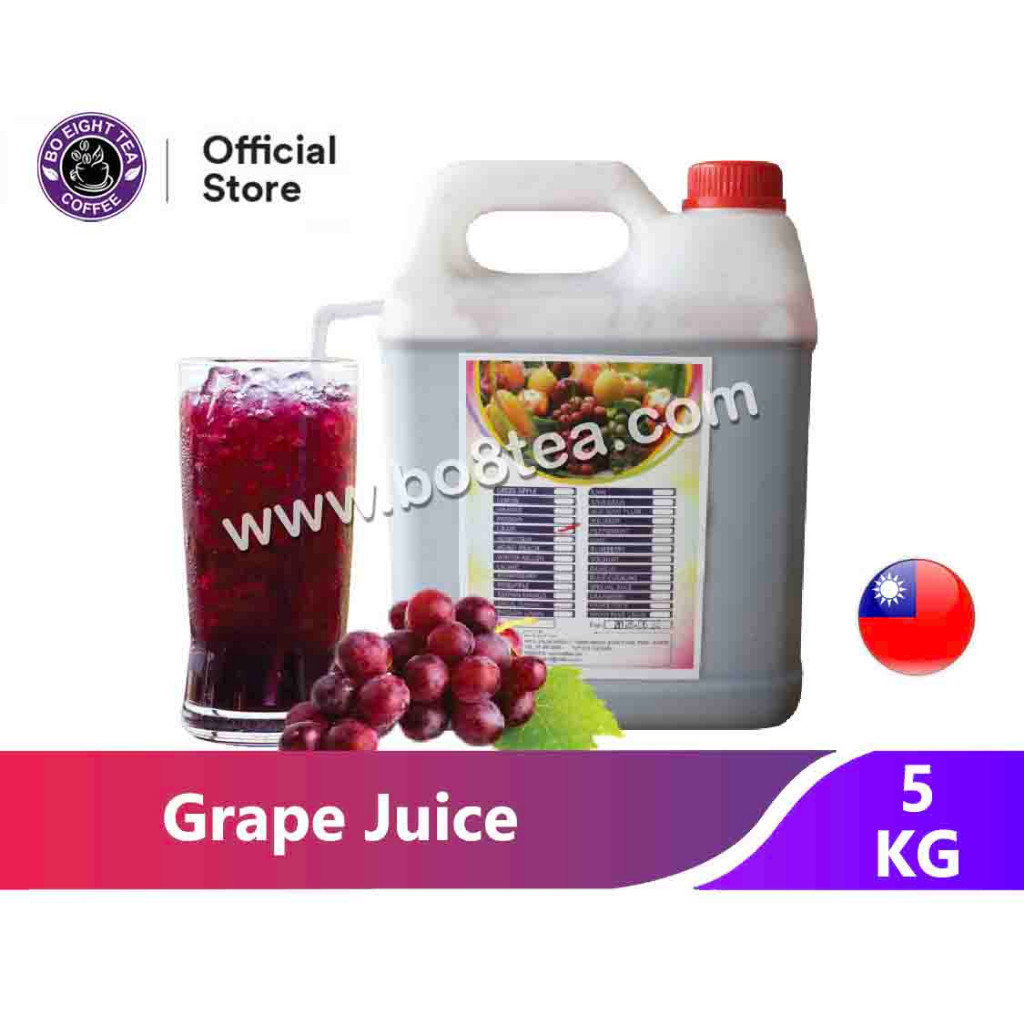 TAIWAN GRAPE JUICE CONCENTRATE 5KG 博霸葡萄浓缩果汁 | Shopee Singapore
