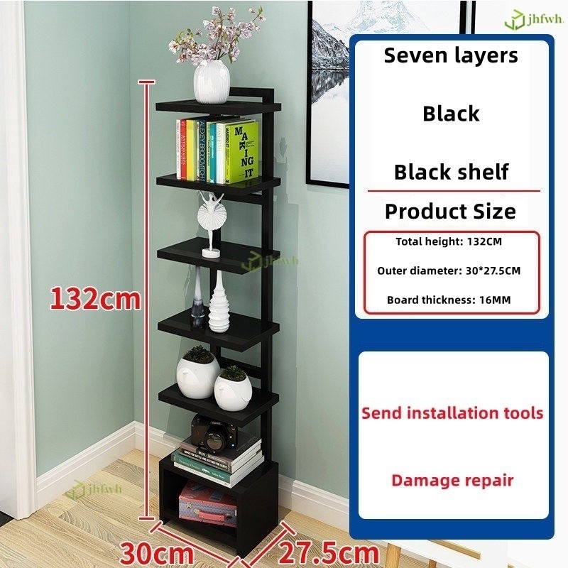 【SG local send】slim book shelf/shelving unit/corner shelf rack/Corner ...