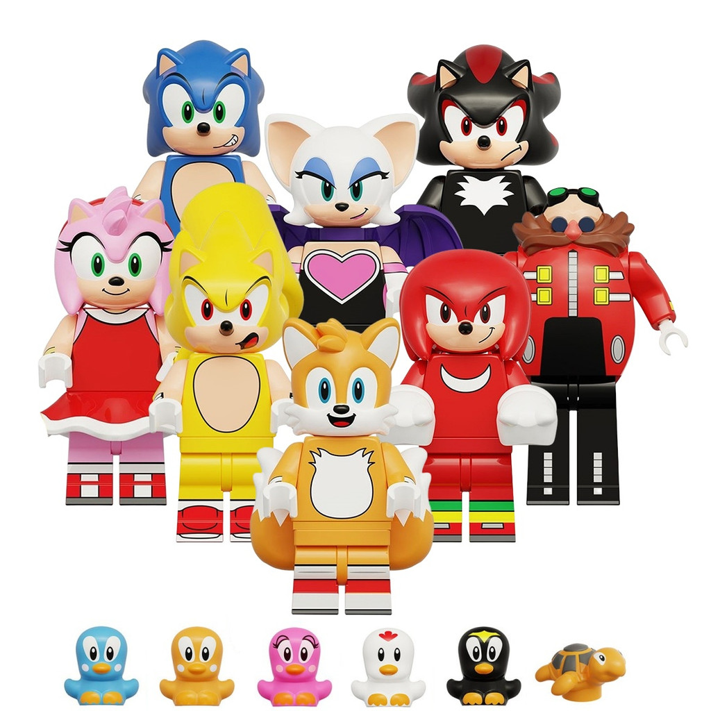 Anime Sonic Action Figure Sonic Dr Eggman Teirusu Nakkurusu Shadow Amy ...