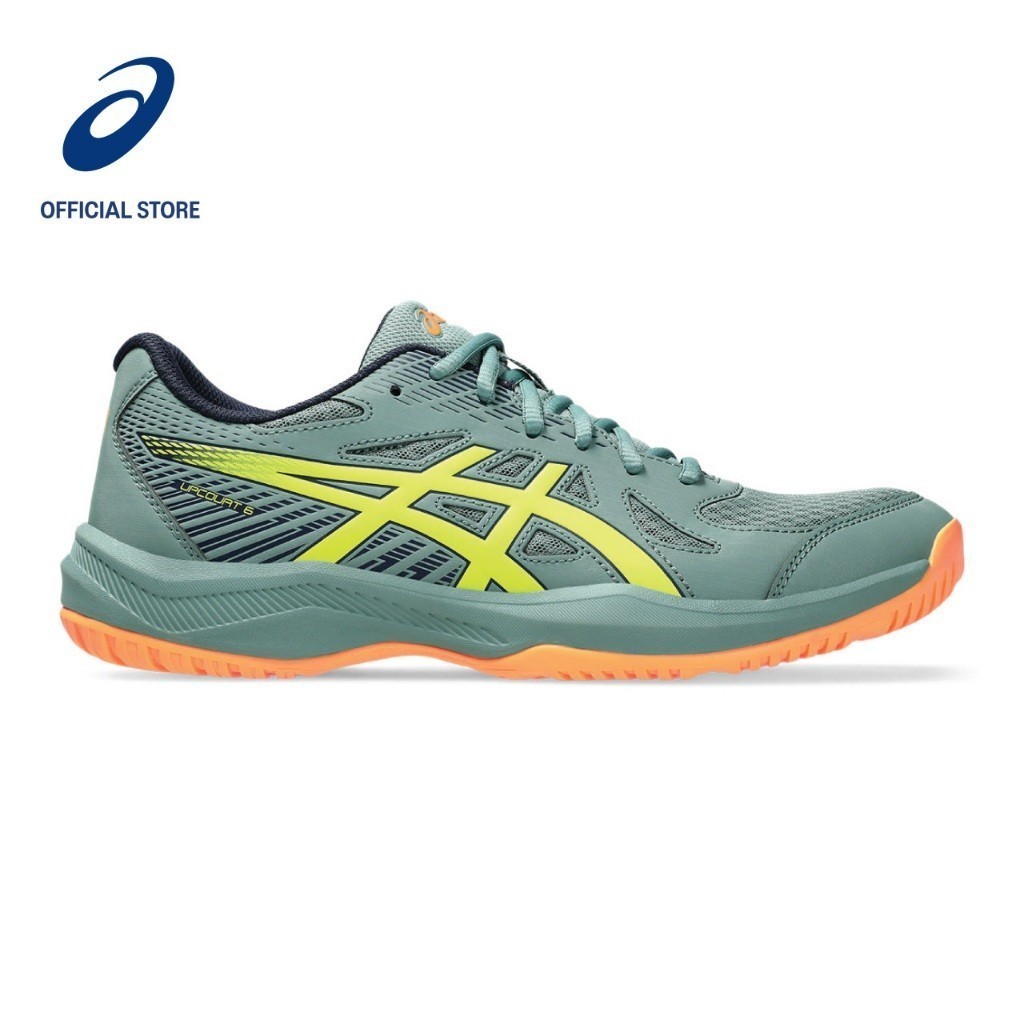 ASICS Men UPCOURT 6 Indoor Court Shoes in Celadon/Safety Yellow | Shopee Singapore