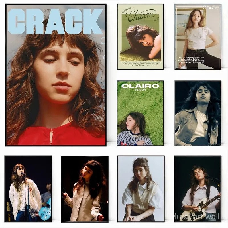 Charm Singer Clairo Whitepaper Poster Waterproof Paper Sticker Coffee ...