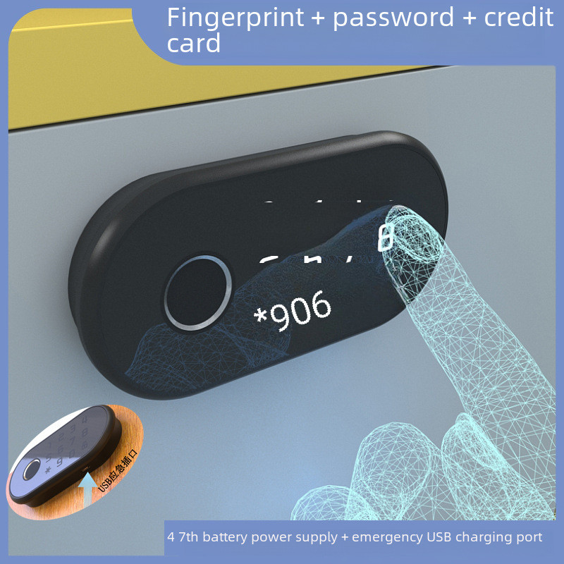 Fingerprint Drawer Lock Smart Password Dressing Cabinet Lock Cabinet ...