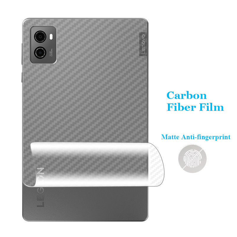 For Lenovo Legion Y700 2025 3D Transparent Carbon Fiber Rear Back Skin ...