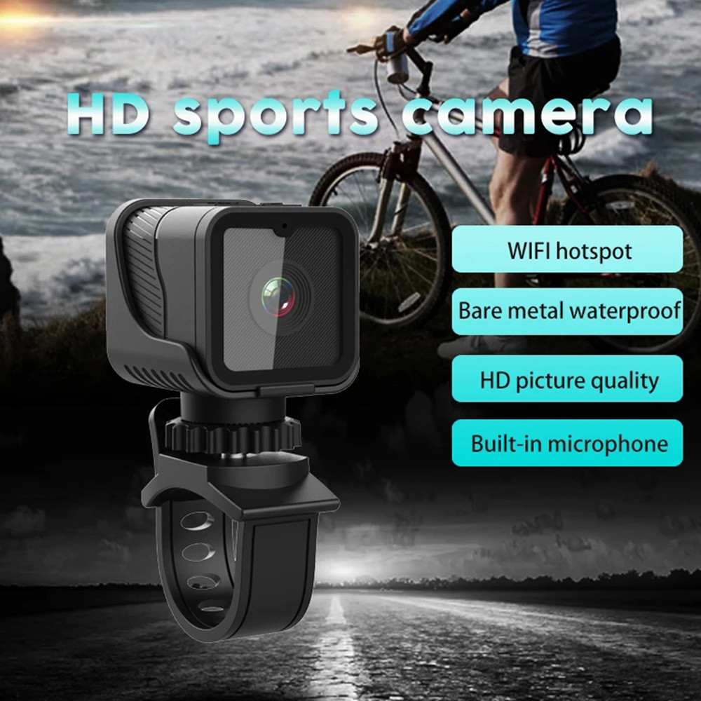 1080P HD Portable Sports Mini Camera with Hotspot WiFi Waterproof ...
