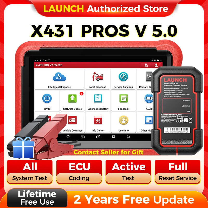 LAUNCH X431 PROS V 5.0 Diagnostic Tools OBD2 Scanner Diagnost Auto ...