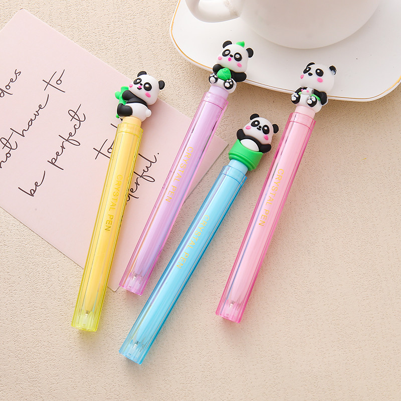 BEST! 0.5MM BLACK INK MECHANICAL GEL PEN WITH CUTE 3D PANDA MOTIF ...