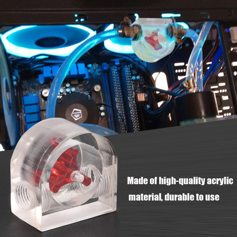 Seashorehouse G1/4 Threaded Flow Meter Indicator for PC Computer Water ...