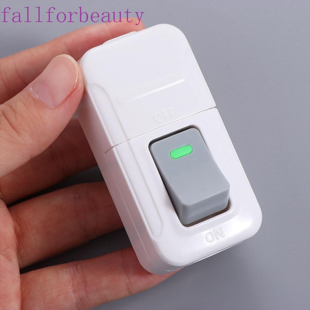 FALLFORBEAUTY Wiring Switch, Plastic White Push Button Switch, Inline ...
