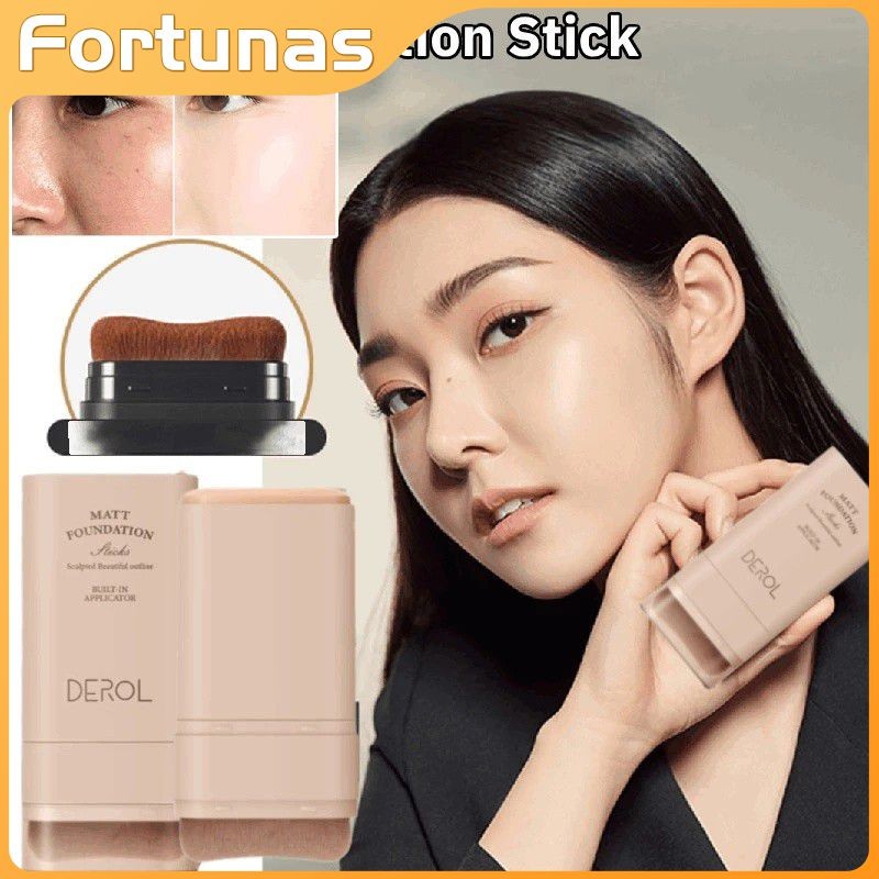 DEROL Double-Headed Foundation Cream Waterproof Moisturizing Covering ...