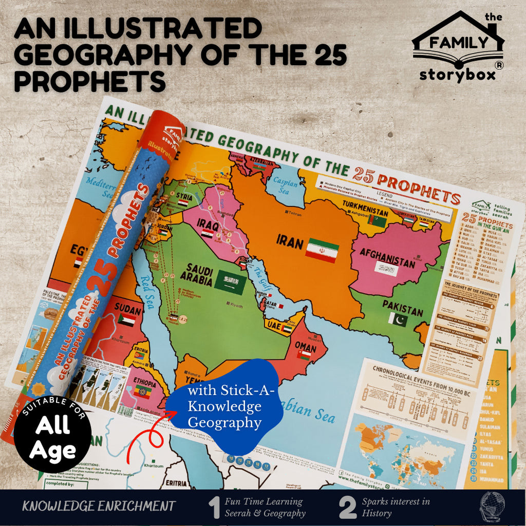 An Illustrated Geography of The 25 Prophets & Stick-A-Knowledge ...