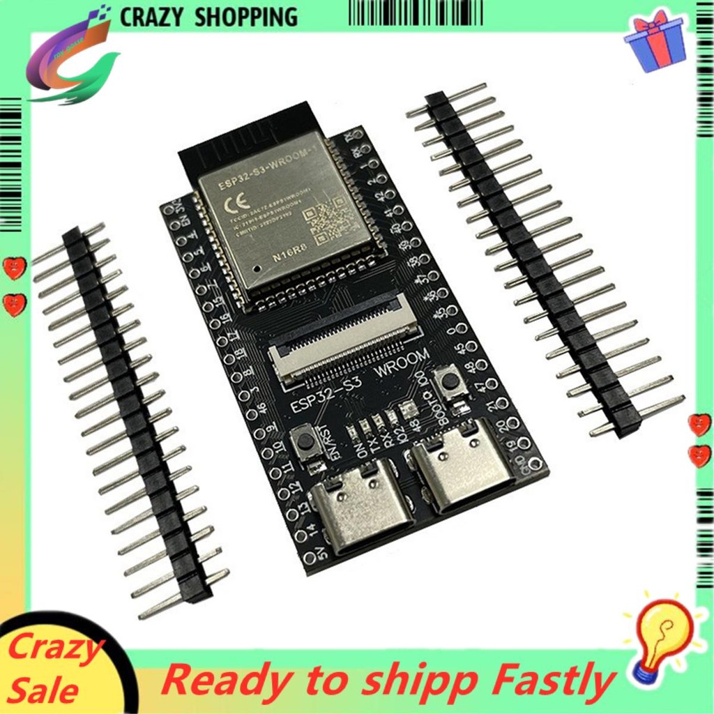 ESP32-S3 WROOM CAM Development Board WiFi Bluetooth Module Onboard ...