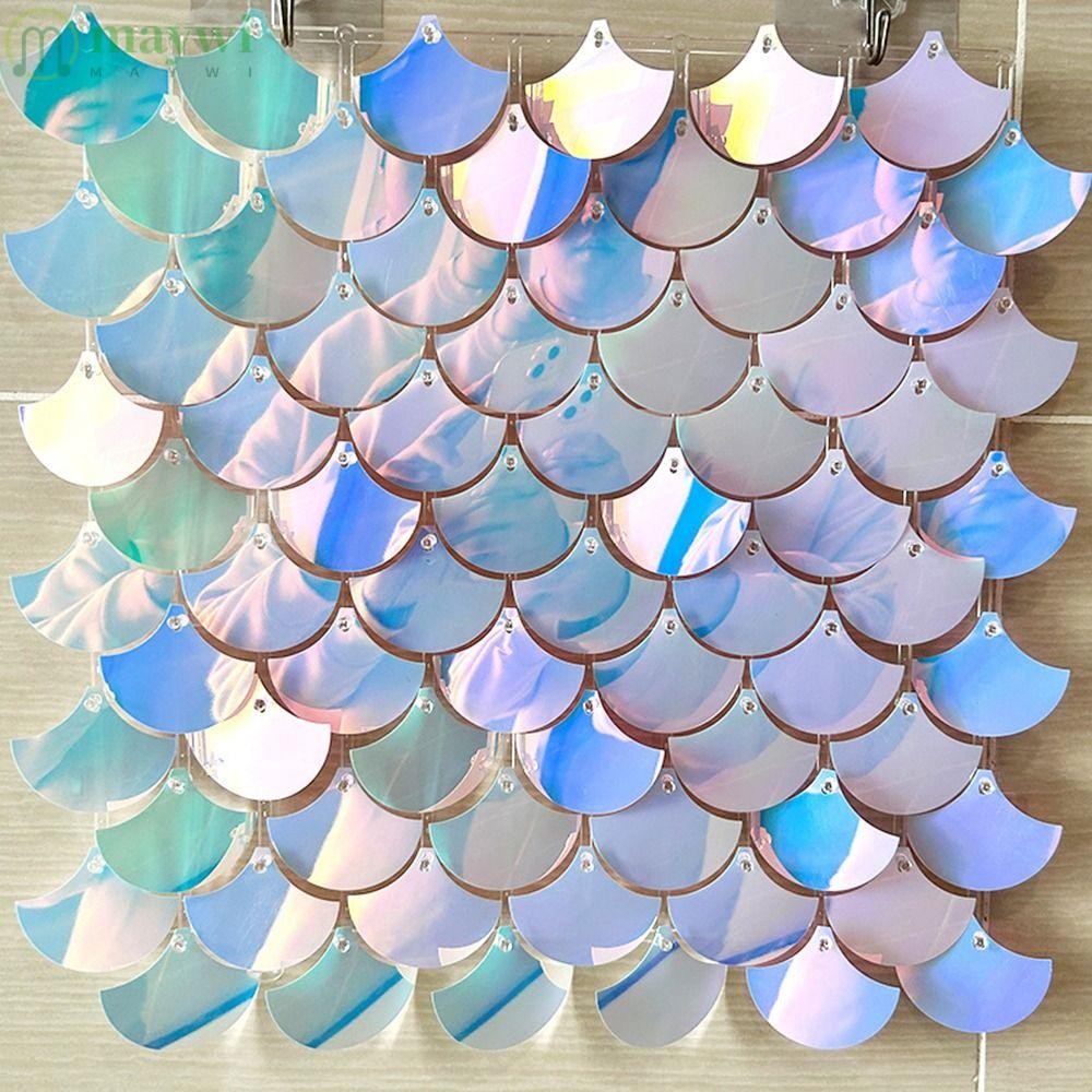 MAYWI Sequin Panel Wall Decor, Baby Shower Birthday Decoration Sequin Backdrop, Fashion Wedding ...