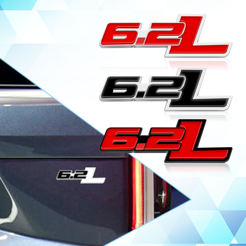 3D Metal 6.2L Logo Car Rear Trunk Emblem Badge Sticker For Ford Raptor ...