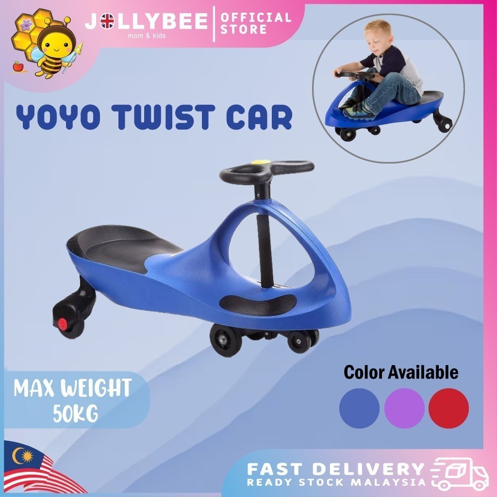 Jollybee Yoyo Twistee Car Children Toy Kids Universal Wheel Anti ...