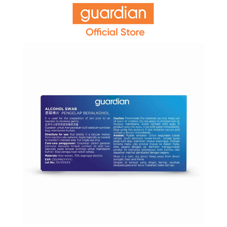 Guardian alcohol swab store