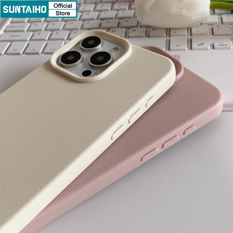 Suntaiho Fashion Simple Casing Silicon Soft Matte Litchi Texture ...