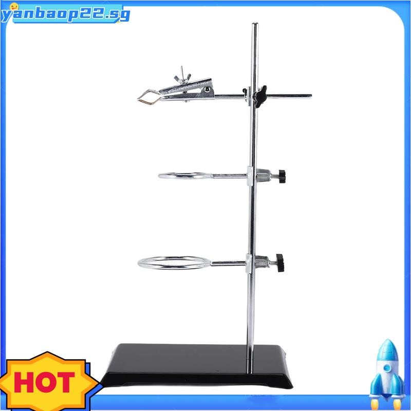 Laboratory Grade Metalware Support Stand, Cork Lined Burette Clamp with ...