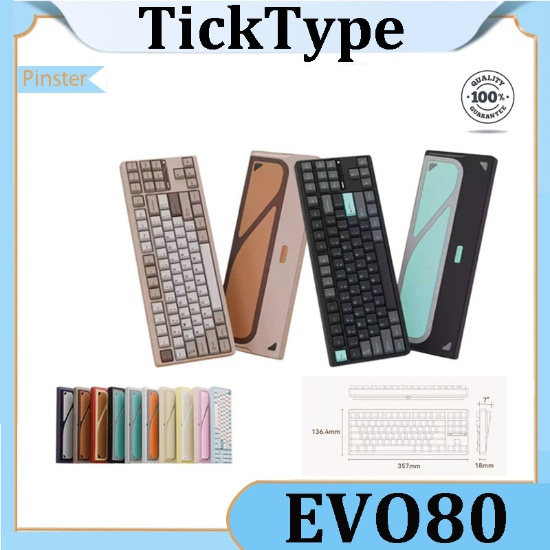 TickType EVO80 Tri-mode 2.4G Bluetooth Linear Aluminum Mechanical Keyboard | Shopee Singapore