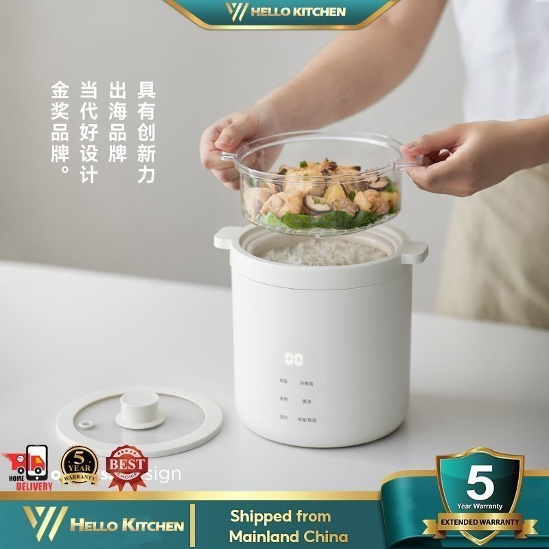 Mini Rice Cooker Single Smart Home Small 1.2L Fully Automatic Rice ...