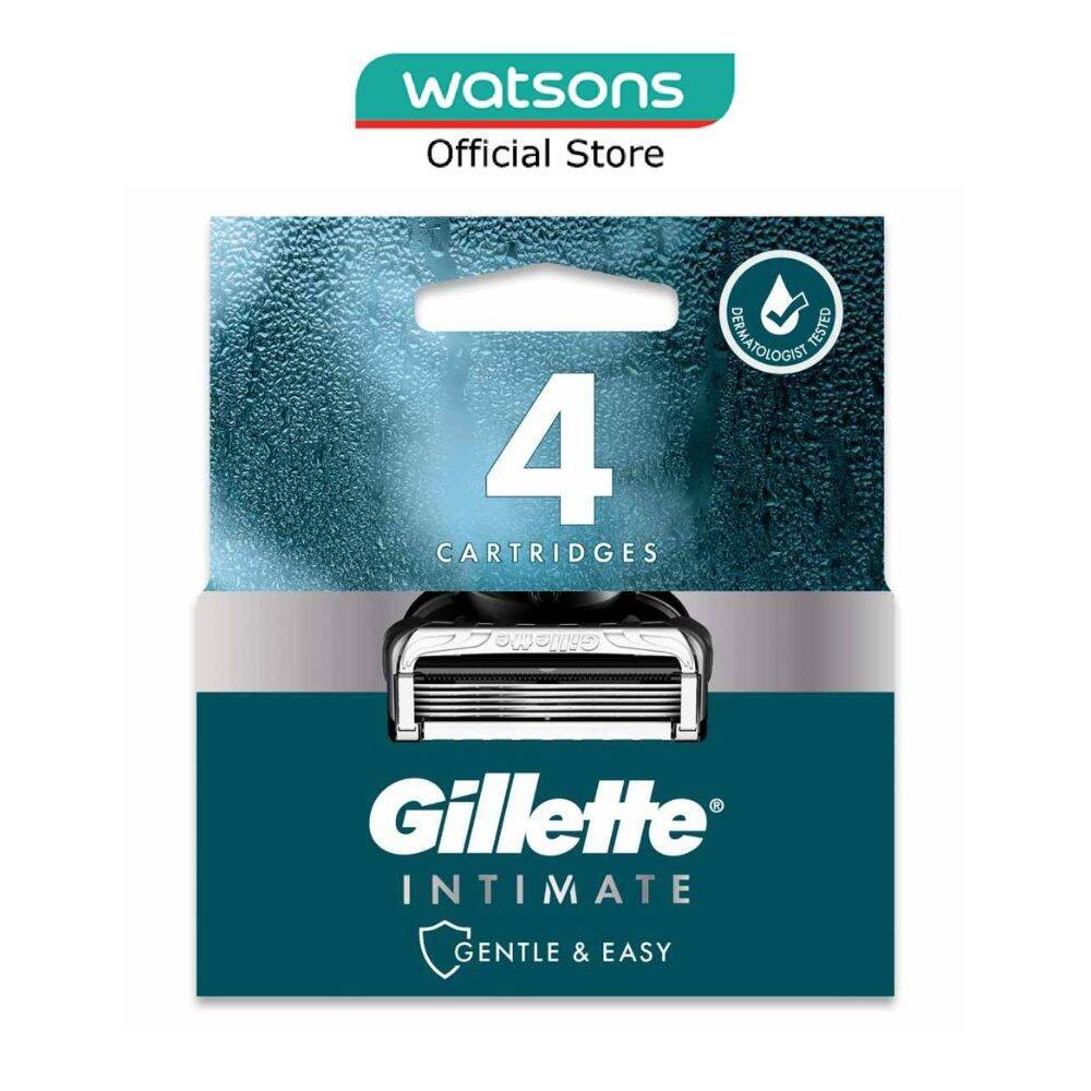 GILLETTE Intimate Gentle & Easy Hair Razor Blade Refill Packset 4s ...