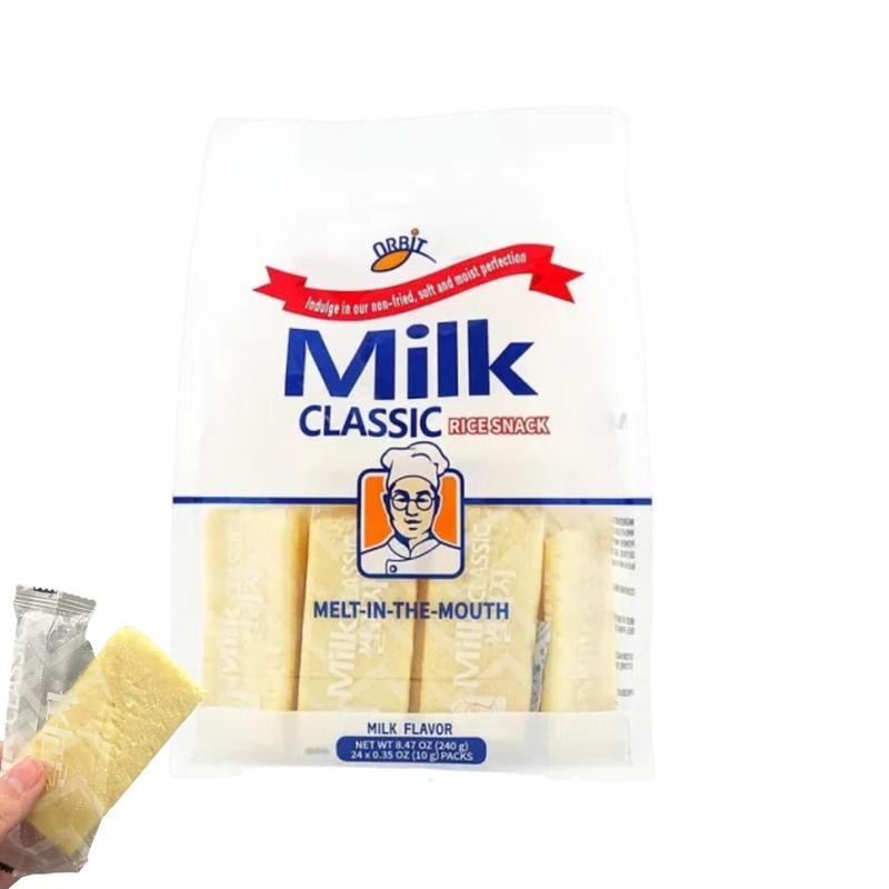 ORBIT Milk Classic Milk Flavor 8.46 oz Korean Rice Crackers | Popular ...