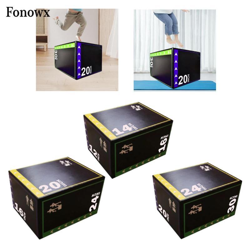 [ngvxwgb] 3 in 1 Plyometric Jumping Box Equipment Heavy Duty Training ...