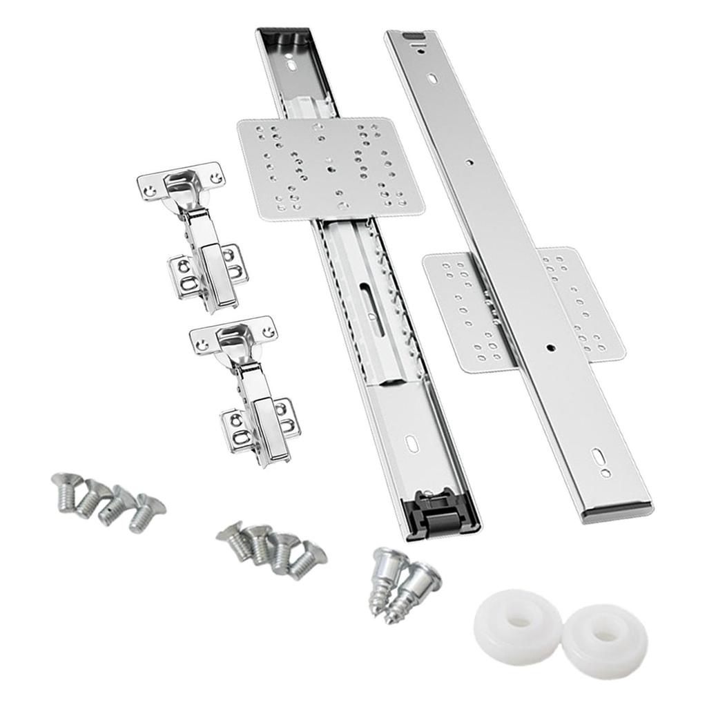 [Predolo3] Space Saving Door Slide Rails Hidden Flip Up Cabinet Track ...