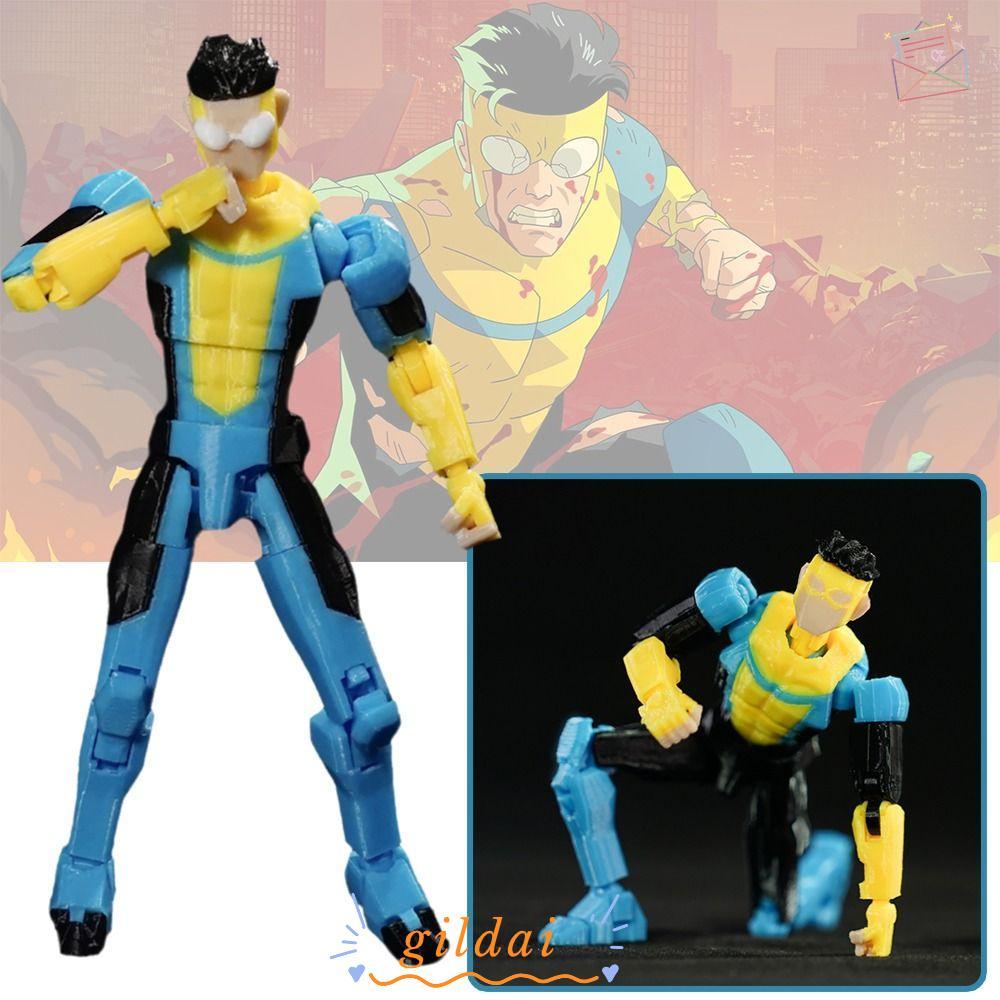 GILDAI Printed Action Figures, Invincible Superheroes Multi-Jointed ...