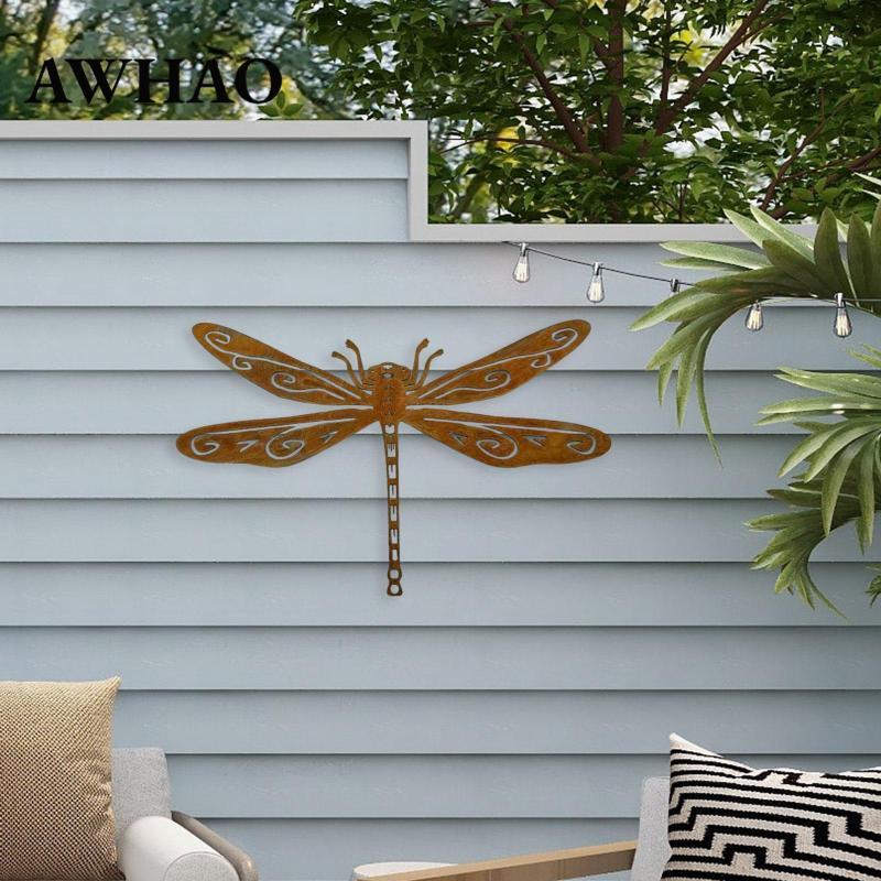 [AWHAO] Dragonfly Silhouette Rusty Statue Collectibles Easy ...